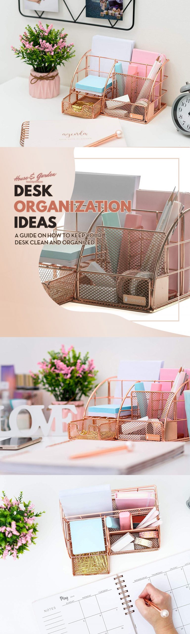 15+ Desk Organization Ideas (Working Desk Organization Tips) – Make ...