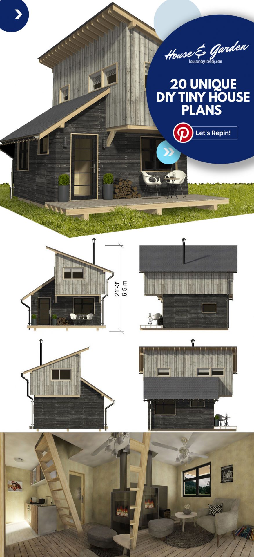 20 Tiny House Plans Unique House Design